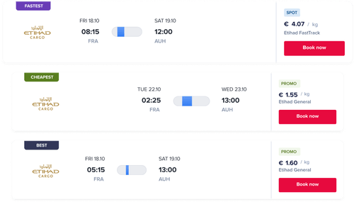 Etihad Cargo Schedules, Rates, Booking & Tracking