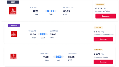 Emirates SkyCargo Schedules, Rates, Booking & Tracking