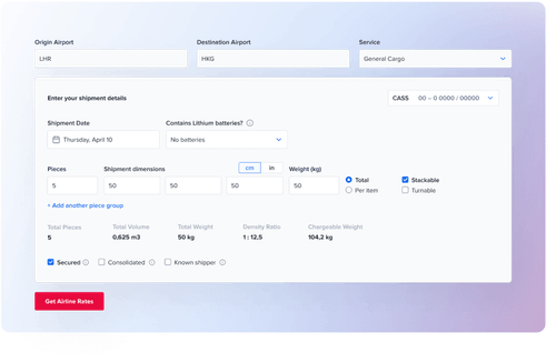 IAG Cargo Schedules, Rates, Booking & Tracking