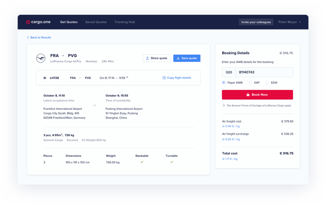 cargo.one | The easiest way to book air cargo