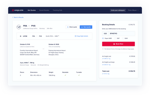 cargo.one | The easiest way to book air cargo