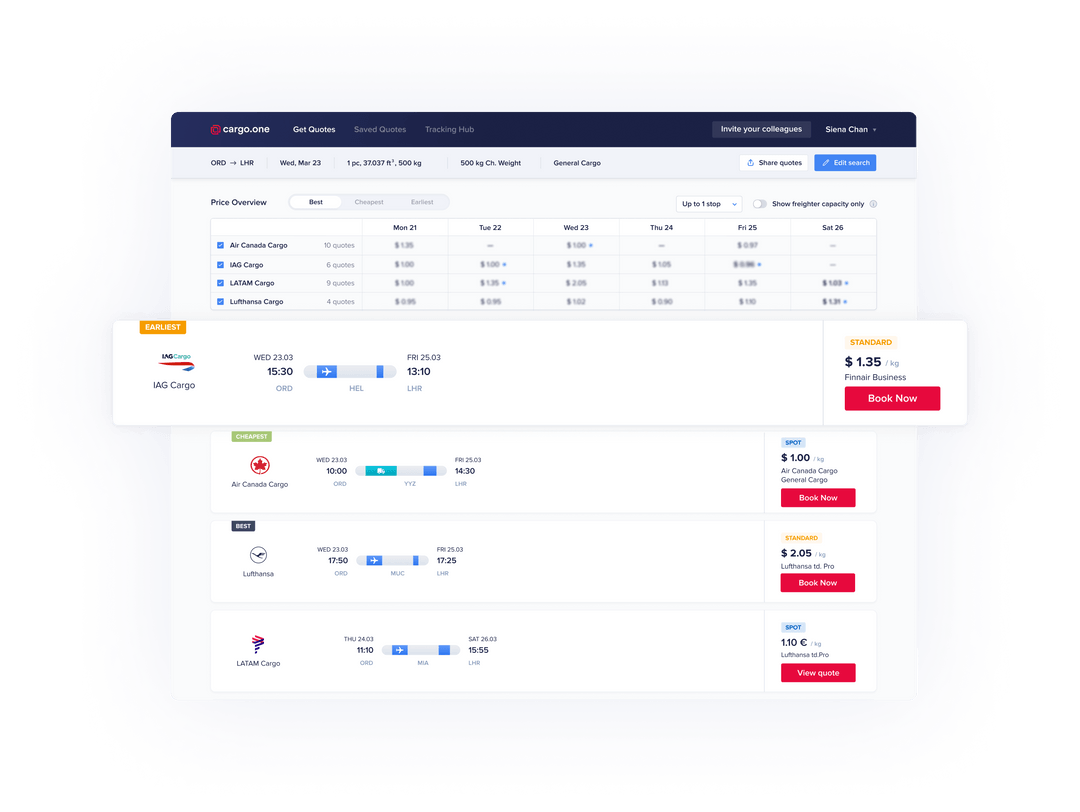 cargo.one for airlines