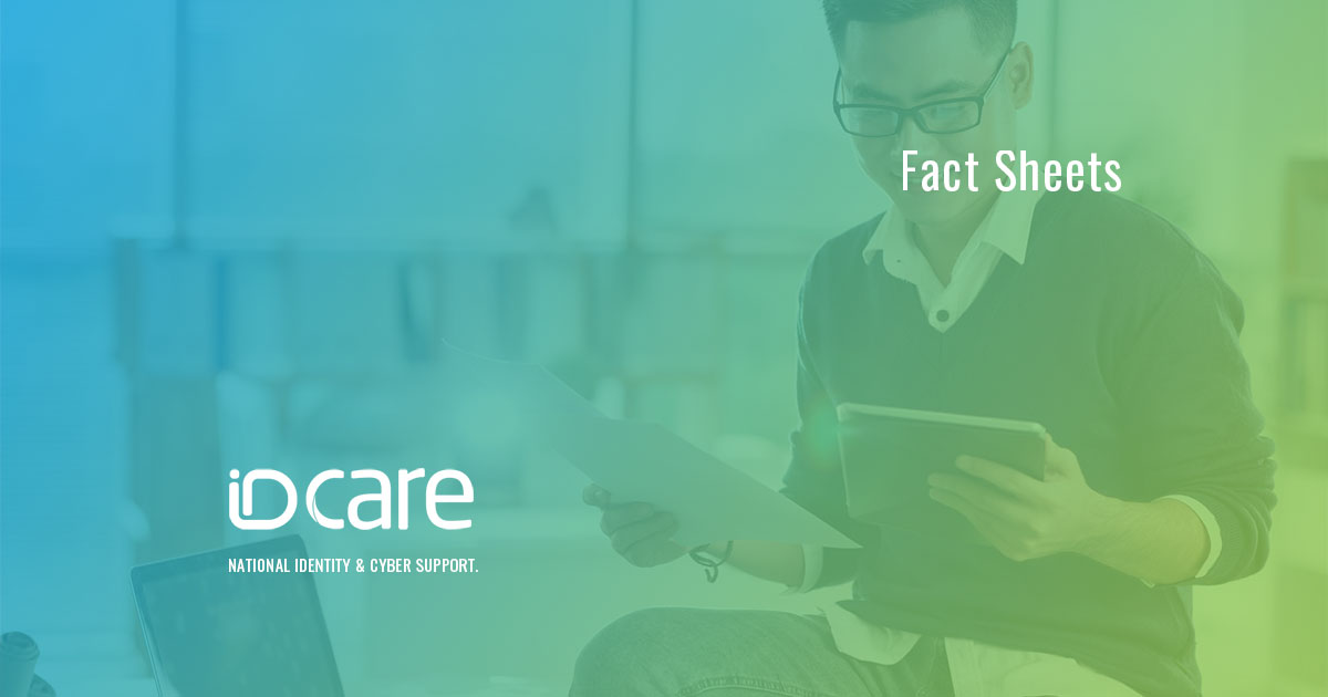 IDCARE Fact Sheets