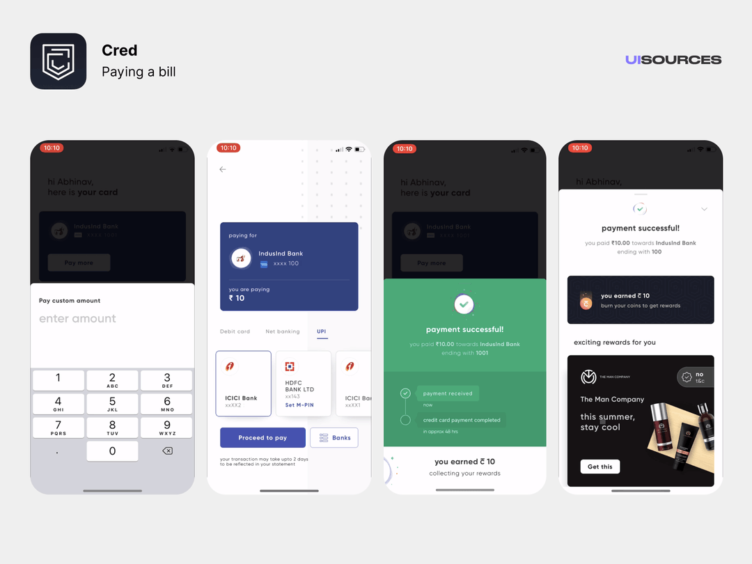 Cred - Onboarding Screenshots | UI Sources