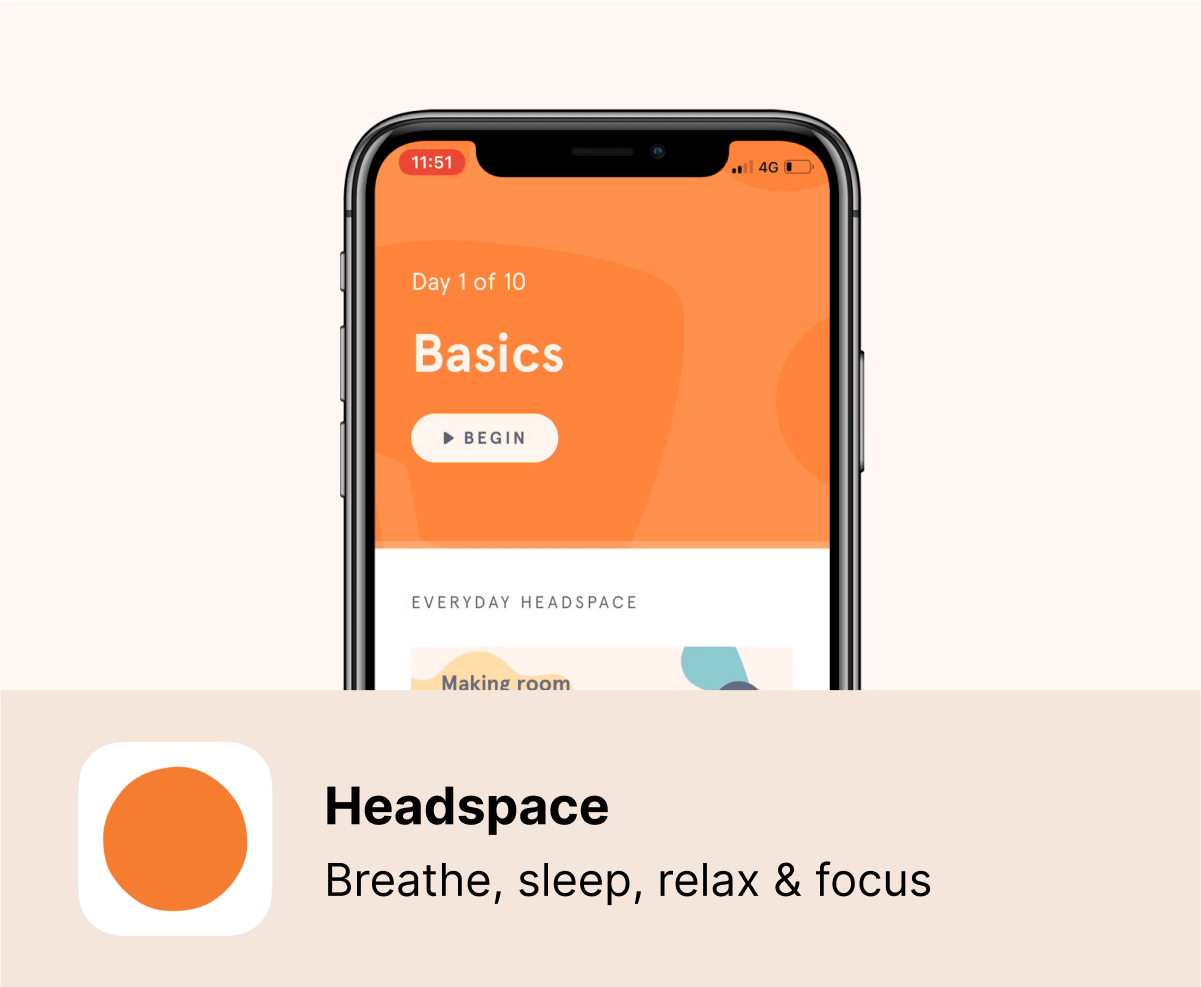 Headspace App - Breathe, sleep, relax & focus | UI Sources