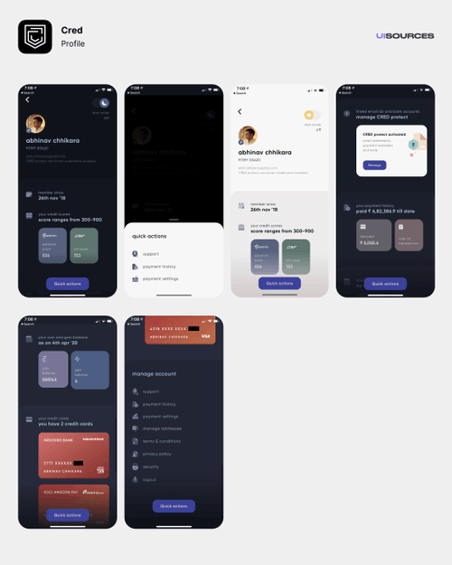 Cred App - Pay credit card bills | UI Sources