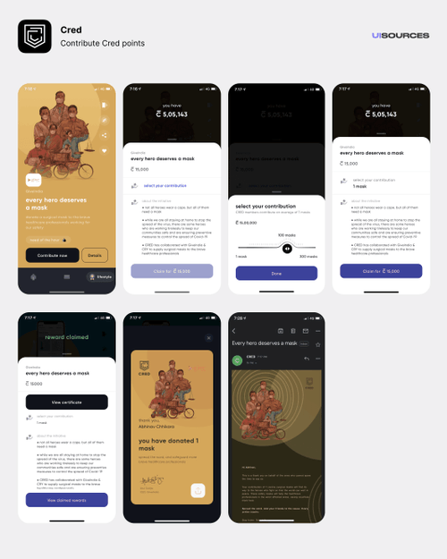Cred App - Pay credit card bills | UI Sources