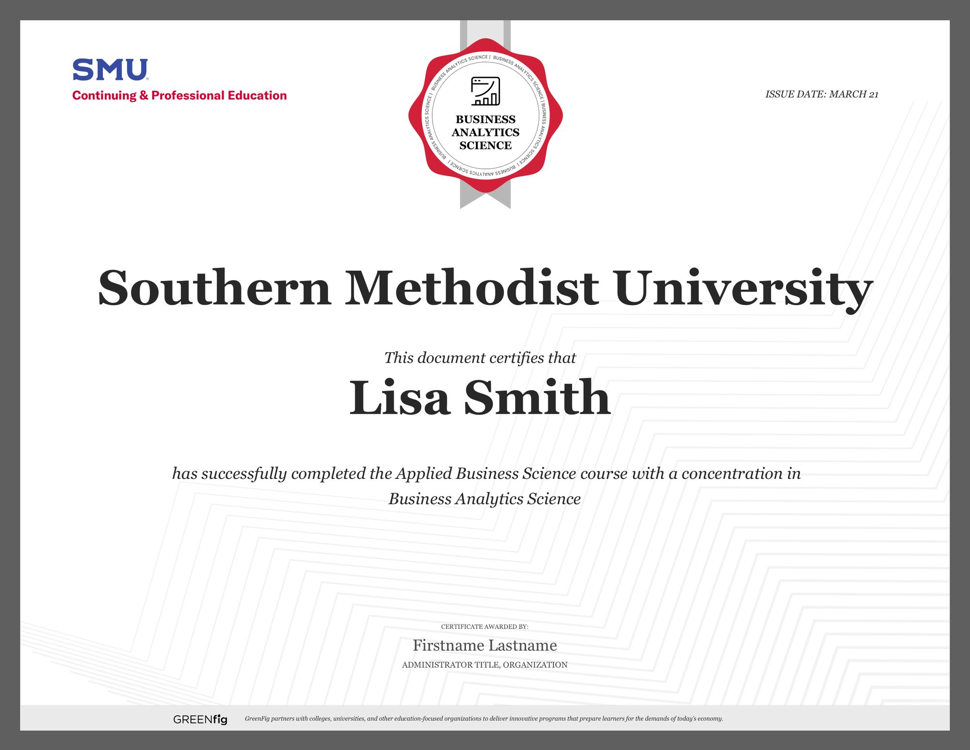 Business Analytics certificate course | Southern Methodist University