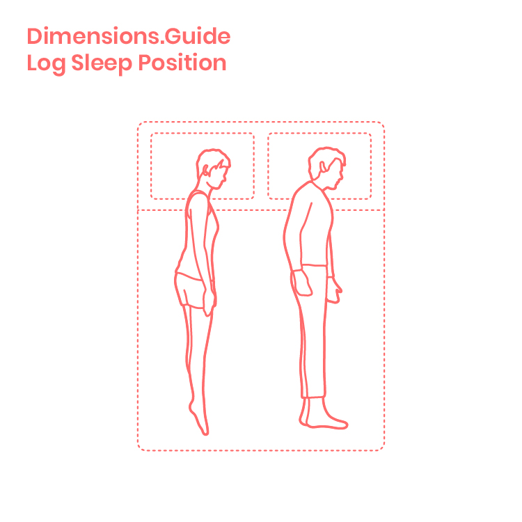 Log Sleeping Position Dimensions & Drawings | Dimensions.com