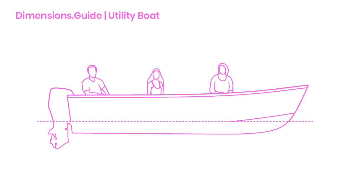 Utility Boats Dimensions & Drawings | Dimensions.com