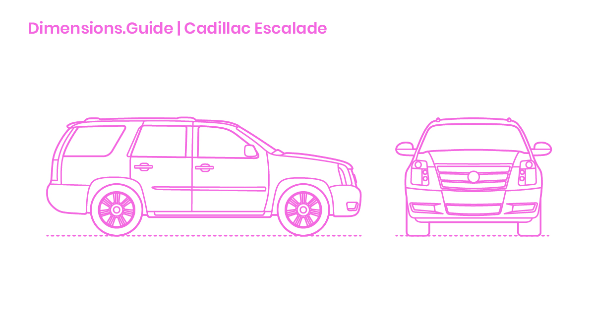 Cadillac Escalade Dimensions & Drawings | Dimensions.com