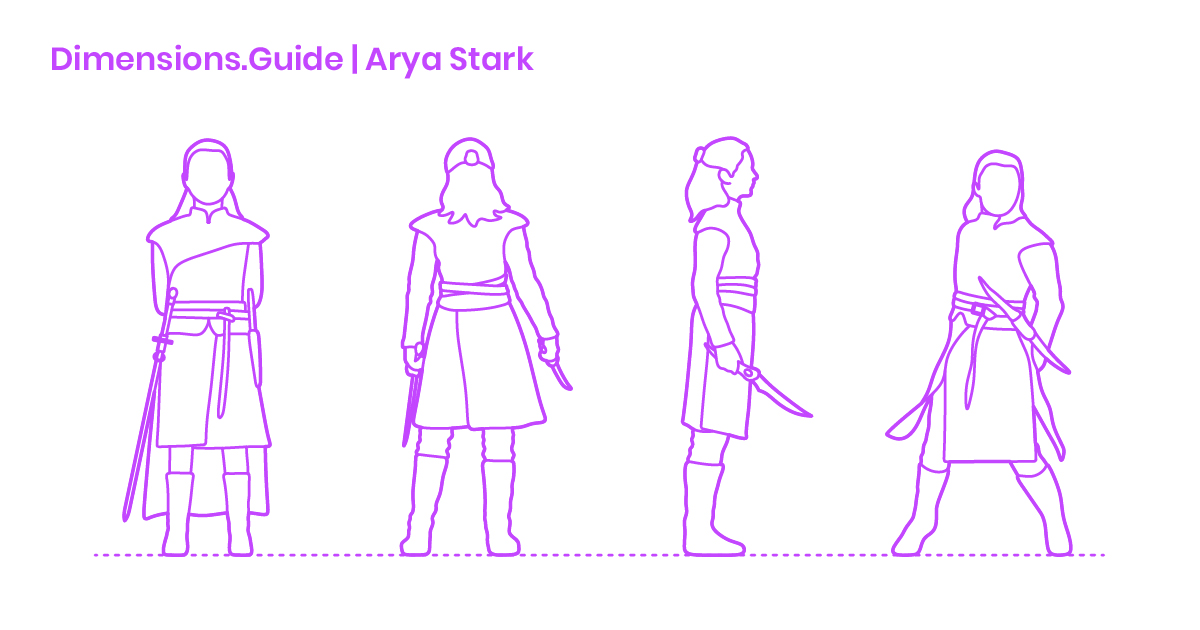 Arya Stark Dimensions & Drawings | Dimensions.com