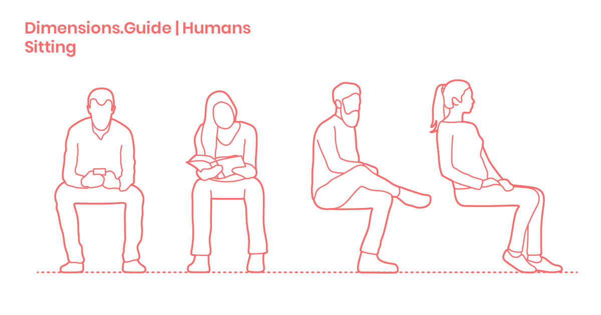 People Sitting Dimensions & Drawings | Dimensions.com