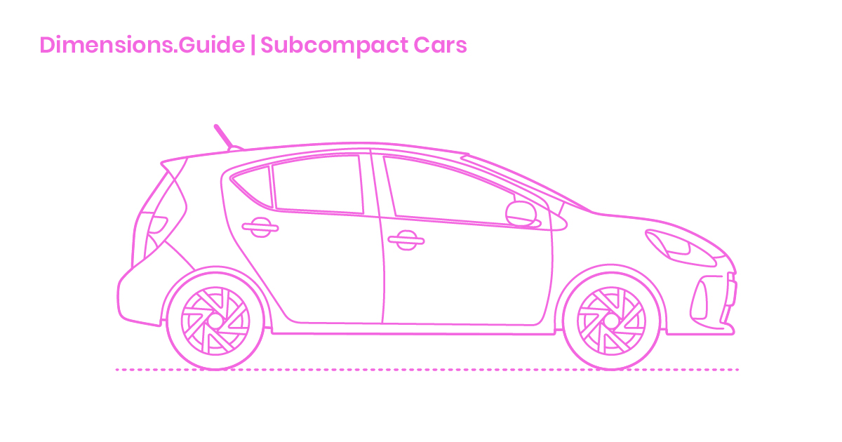 Subcompact Cars (B-Segment) Dimensions & Drawings | Dimensions.com