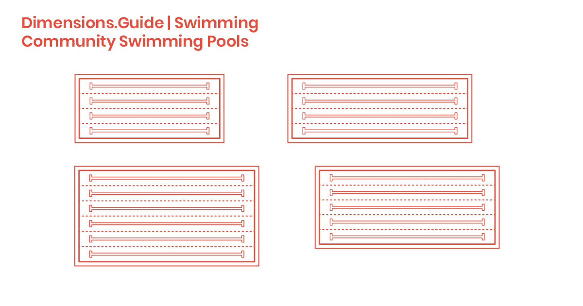 Community Swimming Pools Dimensions & Drawings | Dimensions.com