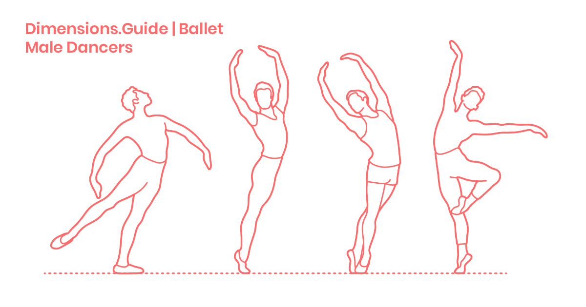 Ballet - Male Dancers Dimensions & Drawings | Dimensions.com