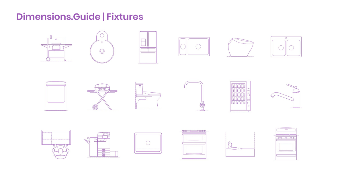Fixtures Dimensions & Drawings | Dimensions.com