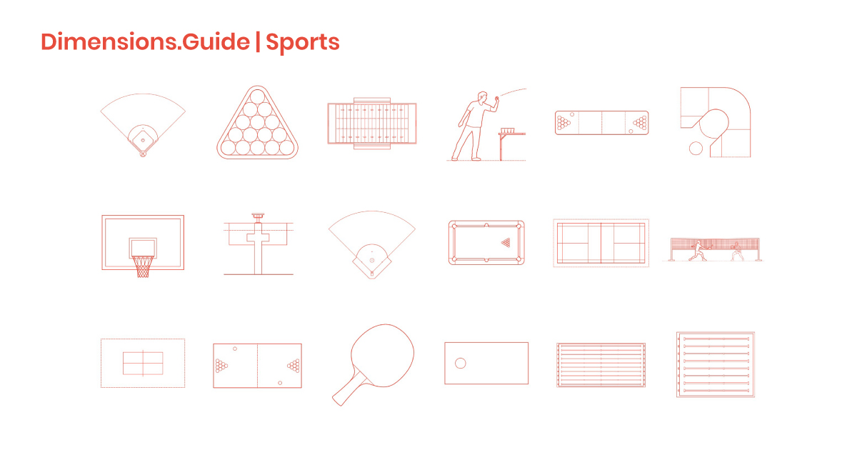 Sports Dimensions & Drawings | Dimensions.com
