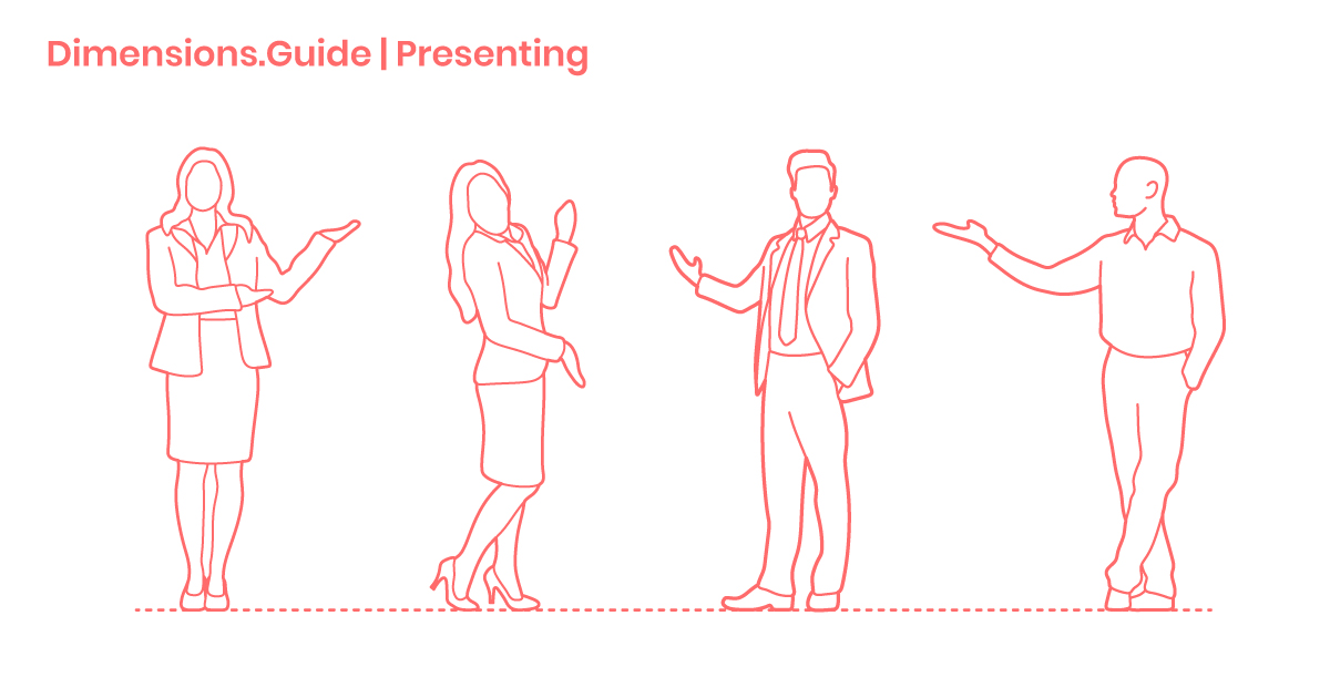 People Presenting Dimensions & Drawings | Dimensions.com