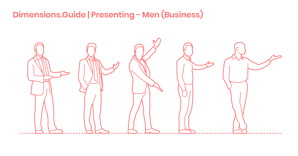 Presenting - Men (Business) Dimensions & Drawings | Dimensions.com
