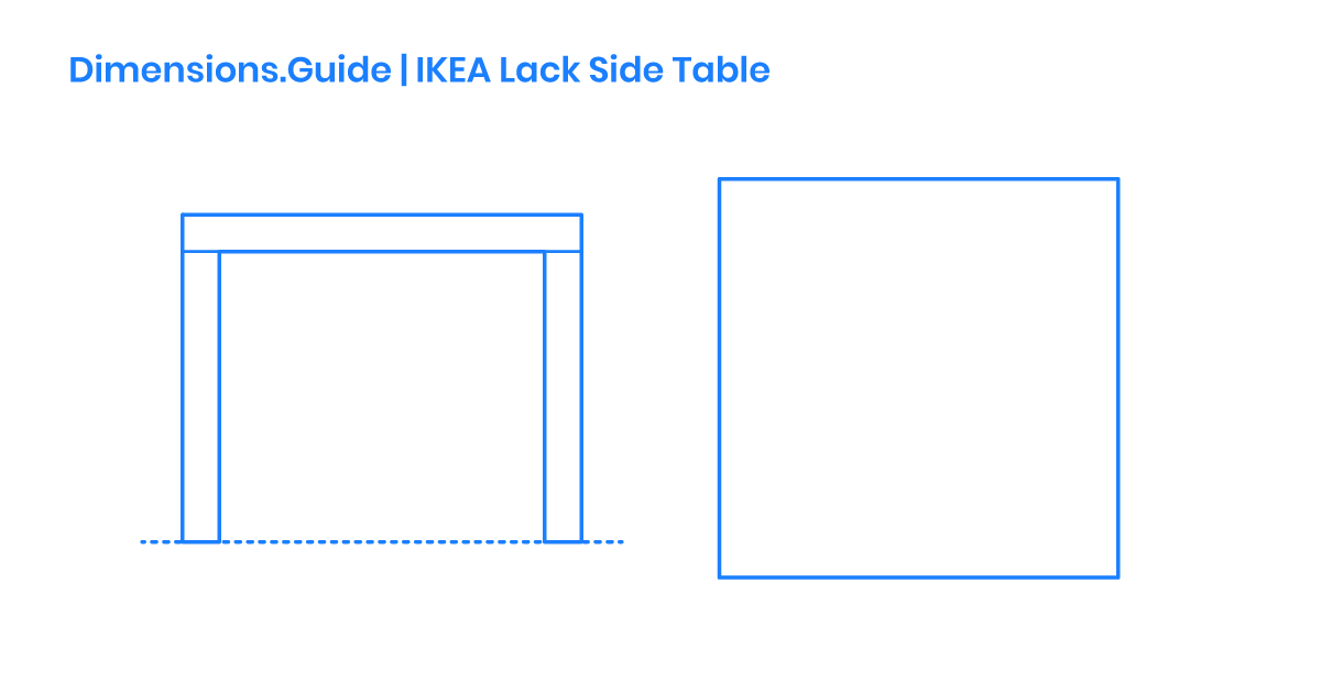 IKEA Lack Side Table Dimensions & Drawings | Dimensions.com