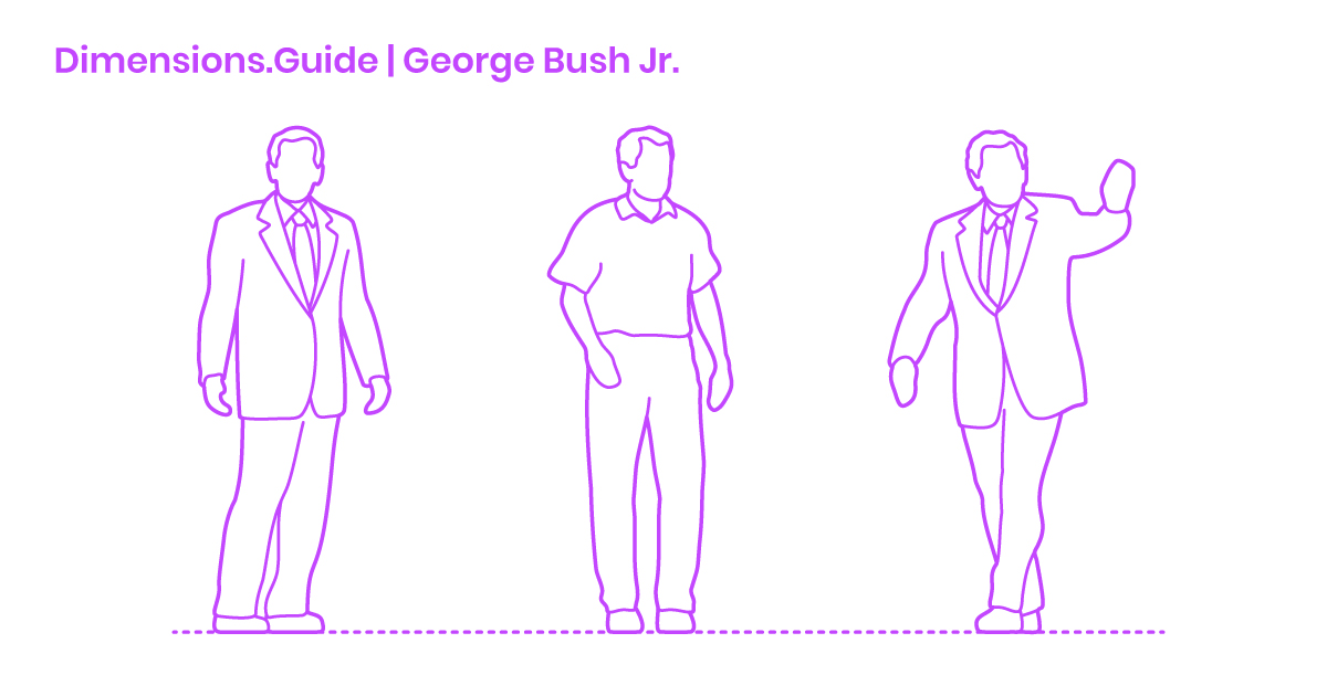 George W. Bush Dimensions & Drawings | Dimensions.com