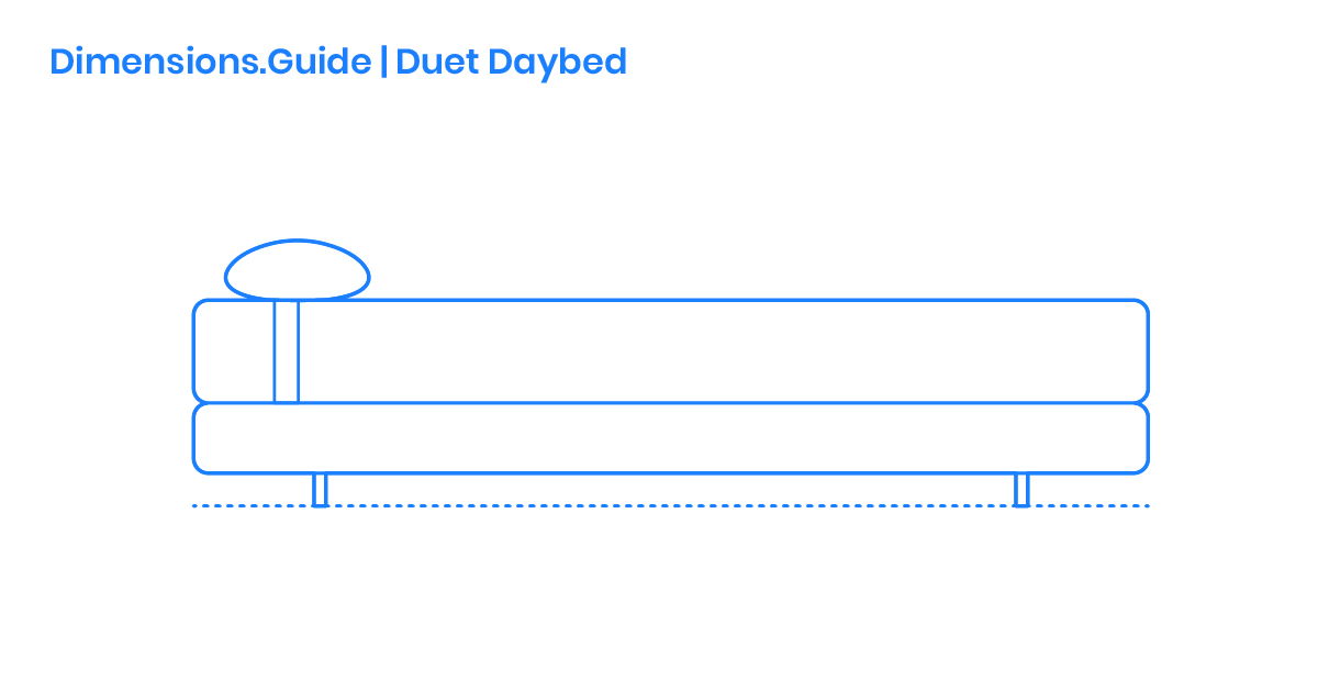 Duet Daybed Dimensions & Drawings | Dimensions.com