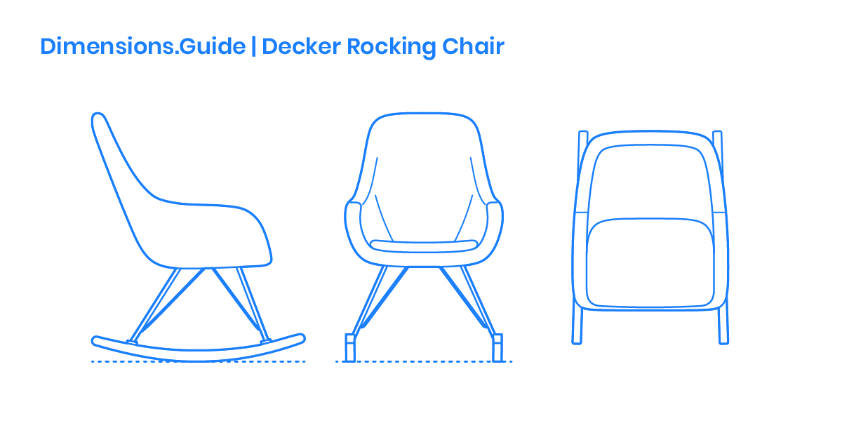 Decker Rocking Chair Dimensions & Drawings | Dimensions.com