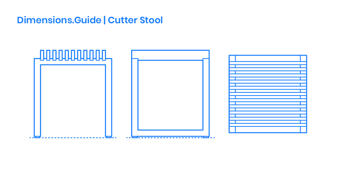 Cutter Stool Dimensions & Drawings | Dimensions.com