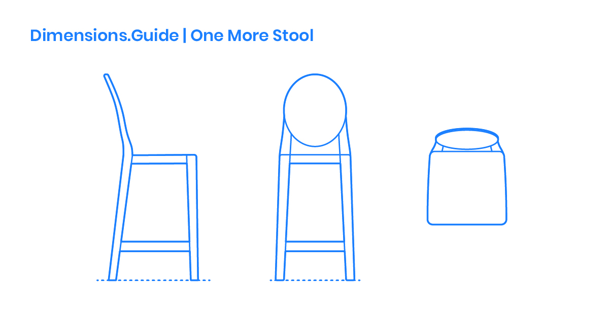 One More Stool Dimensions & Drawings | Dimensions.com