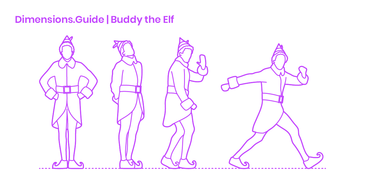 Buddy the Elf Dimensions & Drawings | Dimensions.com