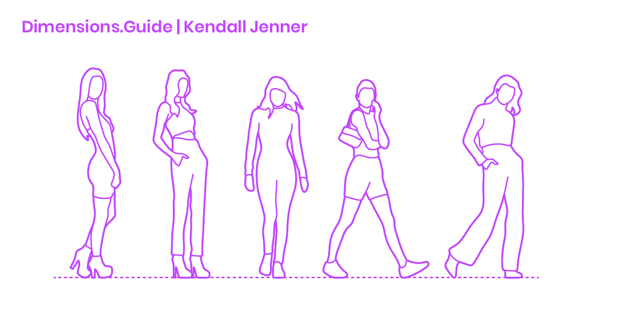 Kendall Jenner Dimensions & Drawings | Dimensions.com