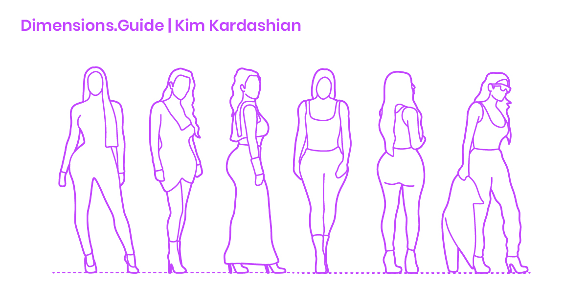 Kim Kardashian Dimensions & Drawings | Dimensions.com