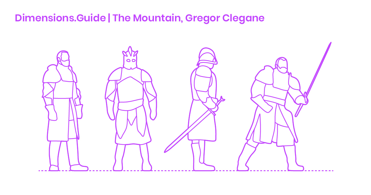 The Mountain | Gregor Clegane Dimensions & Drawings | Dimensions.com