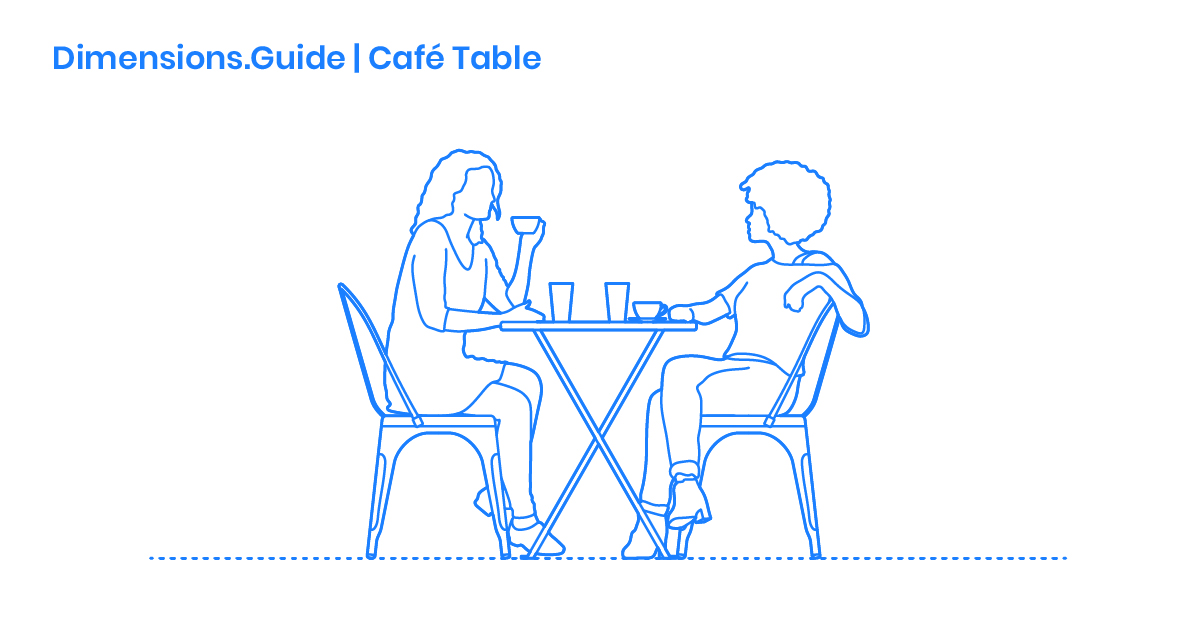 Café Tables Dimensions & Drawings | Dimensions.com