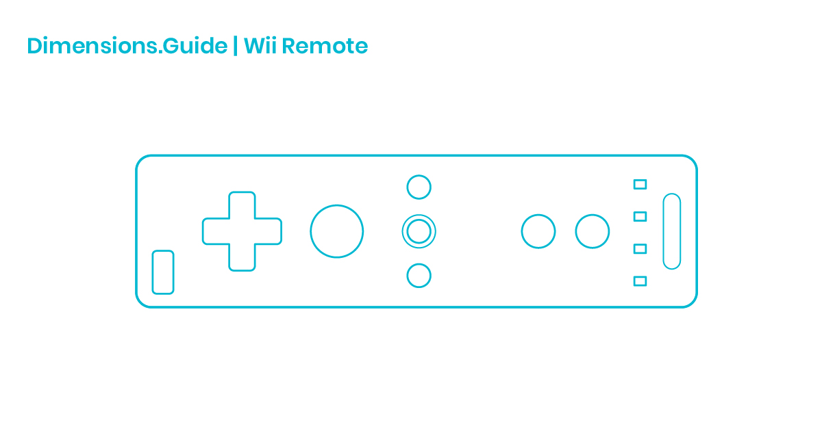 Wii Remote Dimensions & Drawings | Dimensions.com