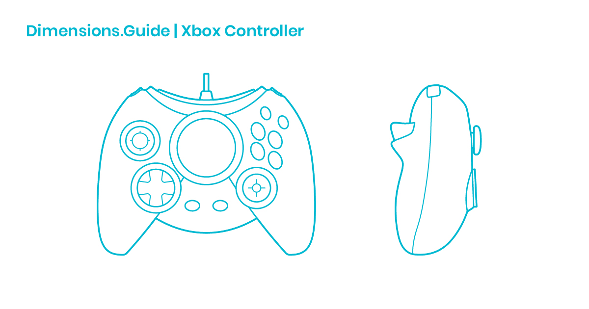Xbox Controller Dimensions & Drawings | Dimensions.com