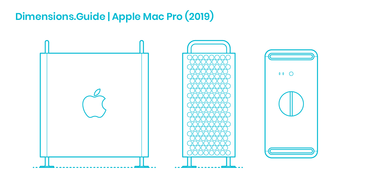Apple Mac Pro (2019) Dimensions & Drawings | Dimensions.com