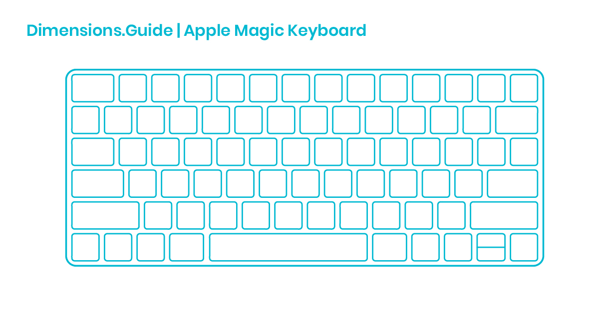 Apple Magic Keyboard Dimensions & Drawings | Dimensions.com