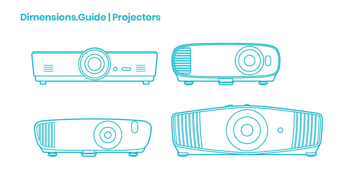 Projectors Dimensions & Drawings | Dimensions.com