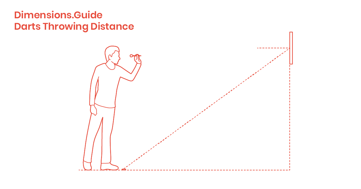 Darts Throwing Distance Dimensions & Drawings | Dimensions.com