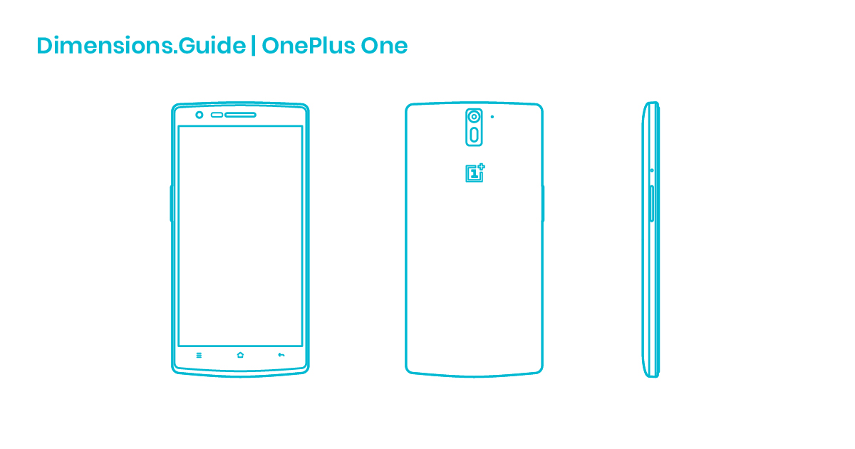 OnePlus One Dimensions & Drawings | Dimensions.com