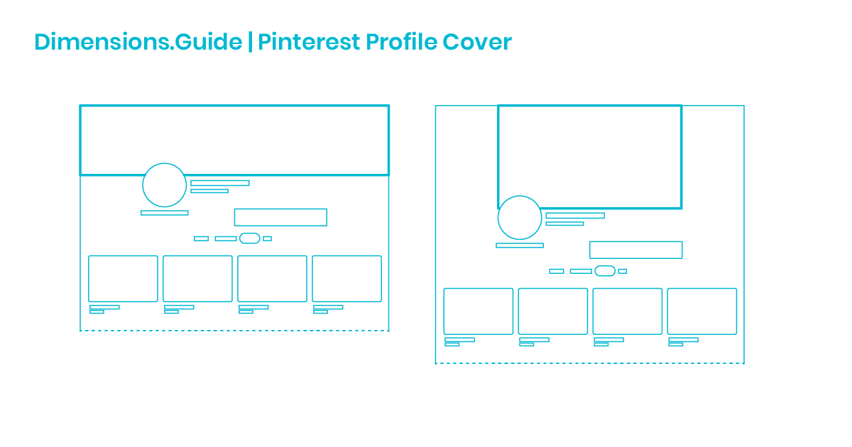 Pinterest Profile Cover Dimensions & Drawings | Dimensions.com