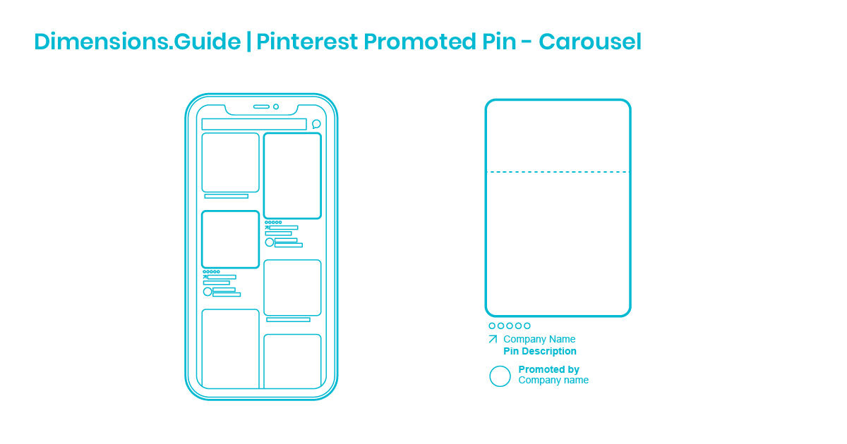 Pinterest Promoted Pin - Carousel Dimensions & Drawings | Dimensions.com