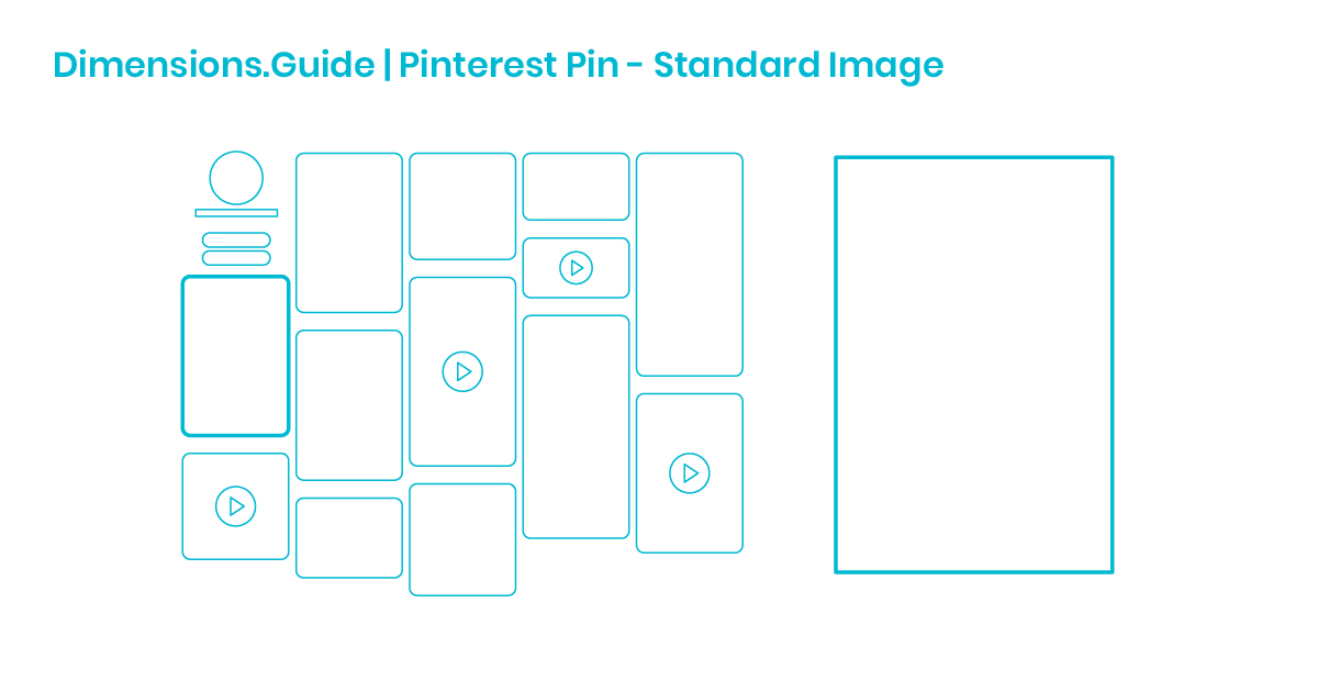 Pinterest Pin - Standard Image (Portrait) Dimensions & Drawings ...