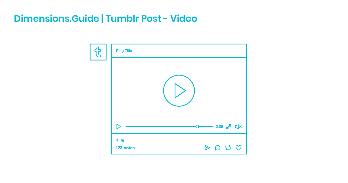 Tumblr Post - Video Dimensions & Drawings | Dimensions.com