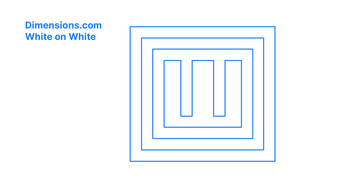 White On White Dimensions & Drawings | Dimensions.com