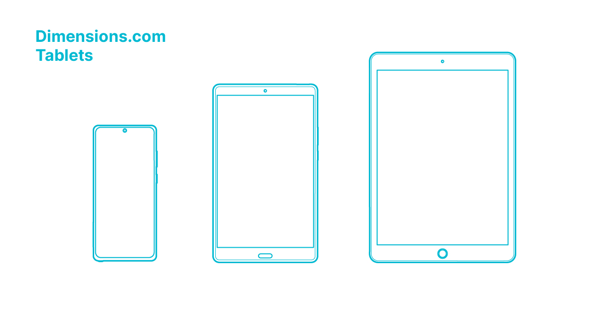 Tablets Dimensions & Drawings | Dimensions.com