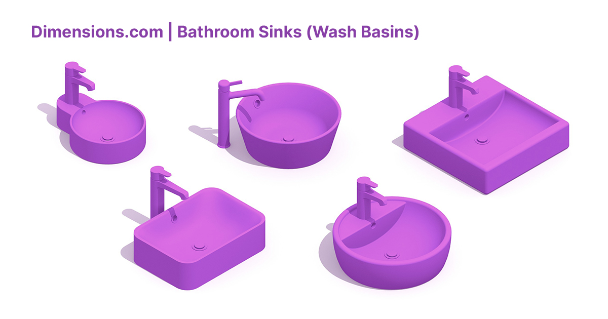 Bathroom Sinks | Wash Basins Dimensions & Drawings | Dimensions.com