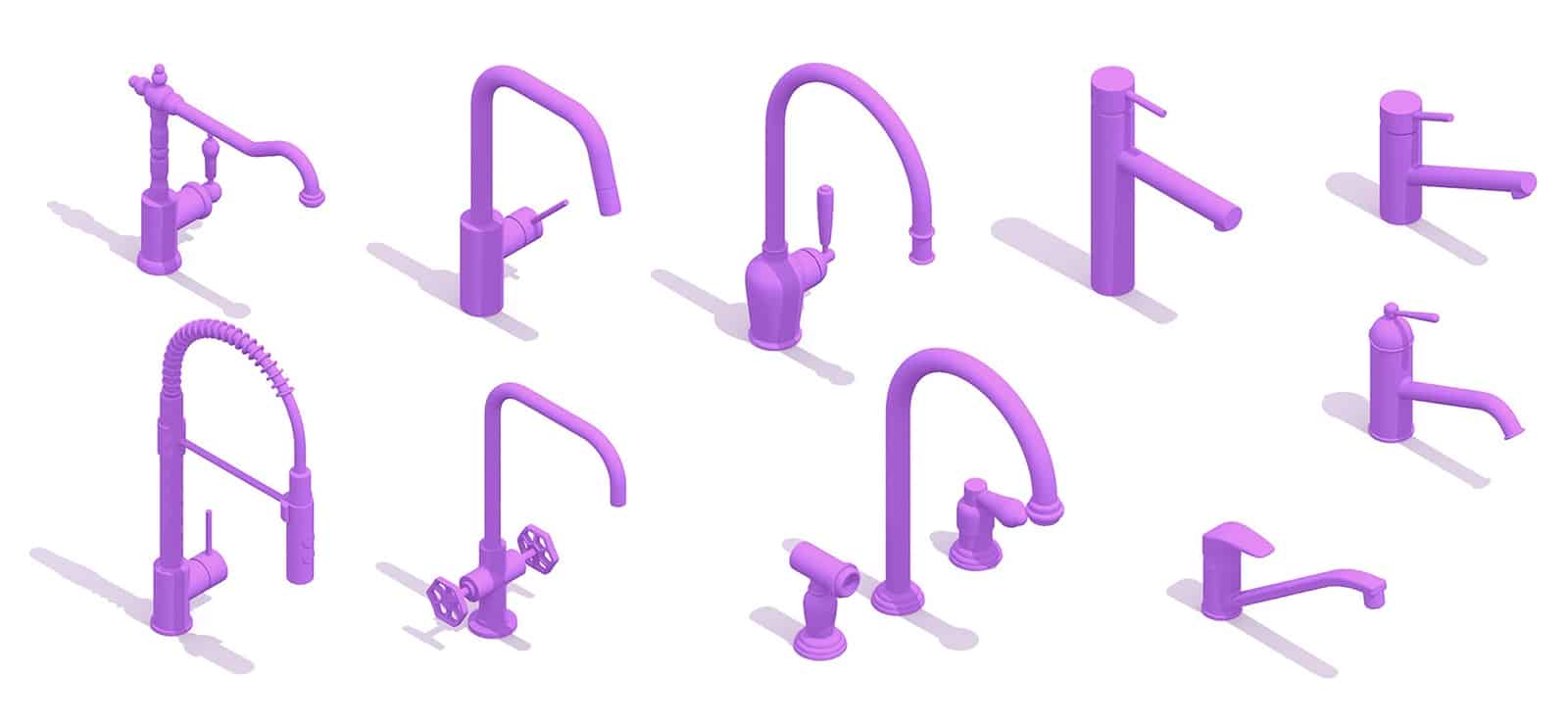 Kitchen Faucets Dimensions & Drawings | Dimensions.com